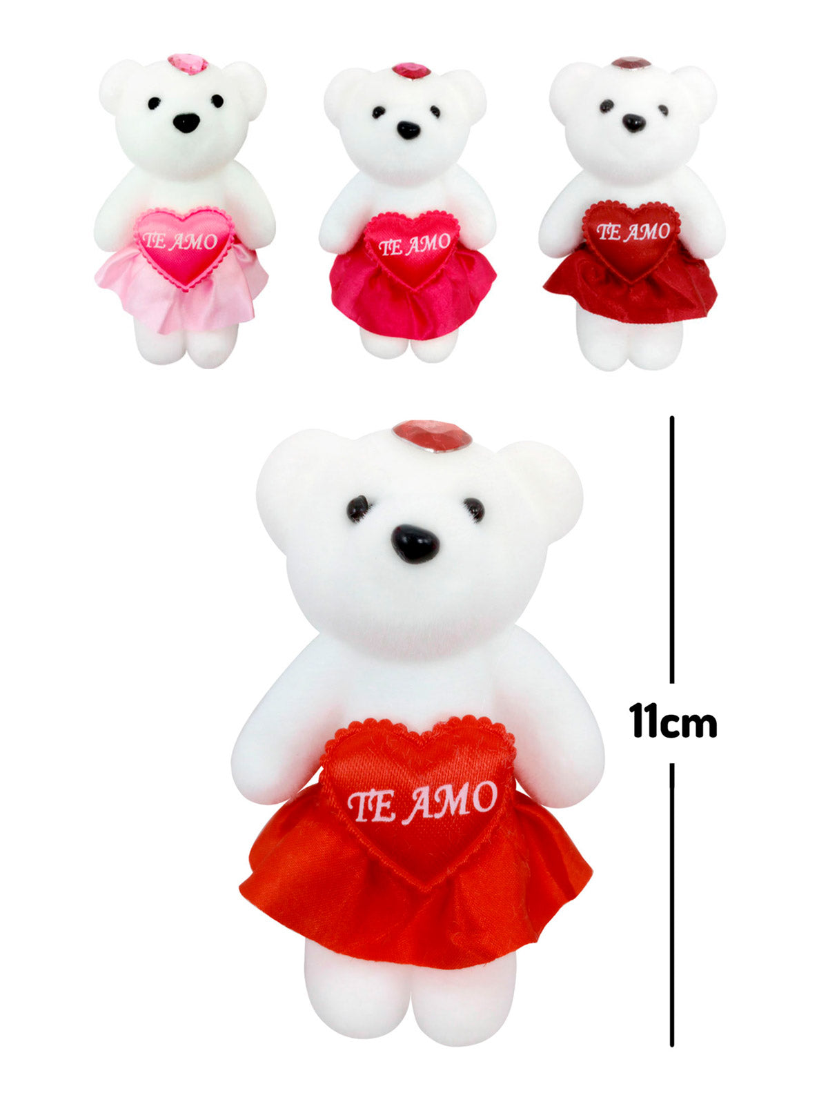 Osito Plumavit 11 Cm Te Amo X 12 Unidad – KiraKira